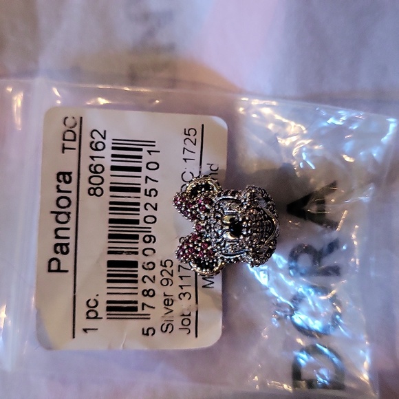 Pandora | Jewelry | Minnie Mouse Pave Disney Charm 925 Sealed Box ...